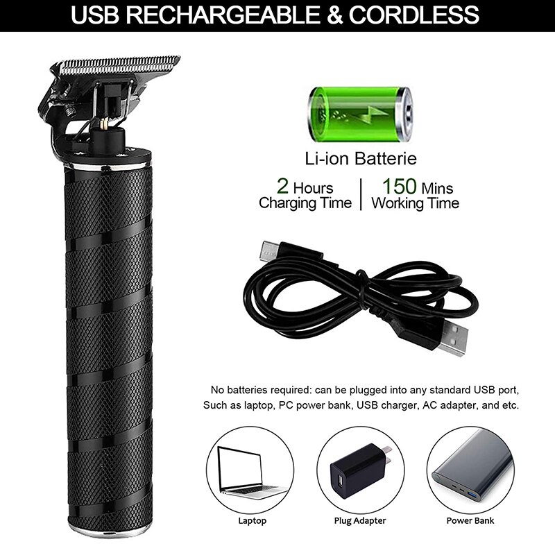 Electric Hair Clipper Cylindrical Flat Head Airpla... – Grandado