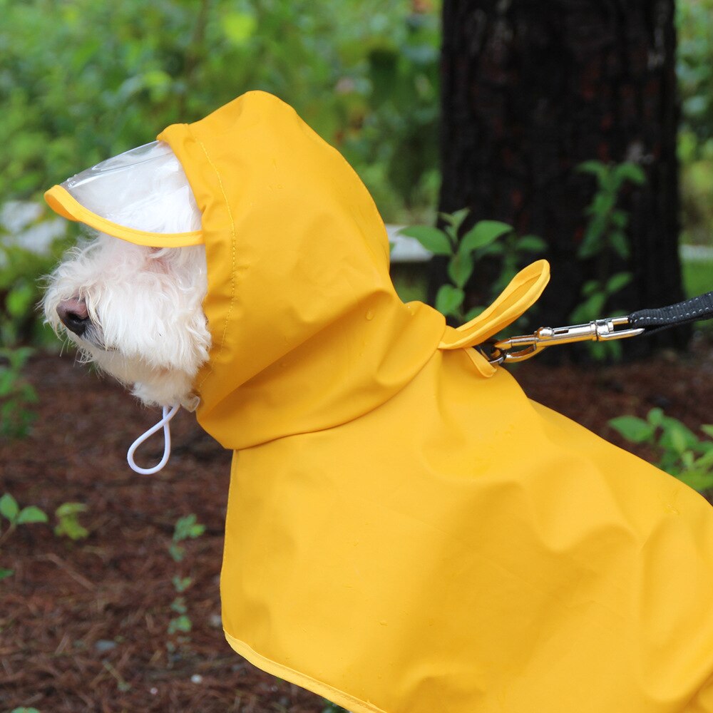 Hooded Waterproof PU Dog Raincoat for Small Medium... – Vicedeal