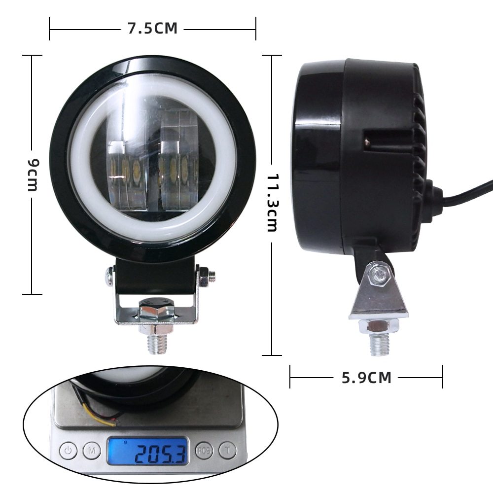 LED Circular Square Work Lamp 20W Waterproof LED A... – Grandado
