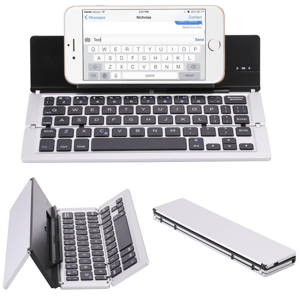 Mini Triple Foldable Wireless Bluetooth Keyboard U... – Grandado