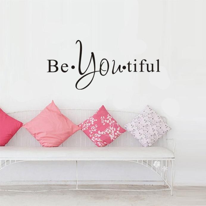 Be You Tiful Wall Art Removable Home Vinyl Window ... – Grandado