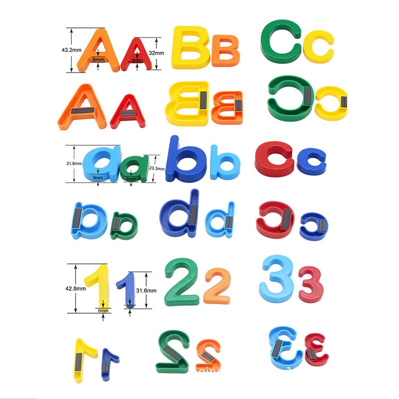 26pcs Learning Alphabet Letters Plastic Refrigerat... – Grandado