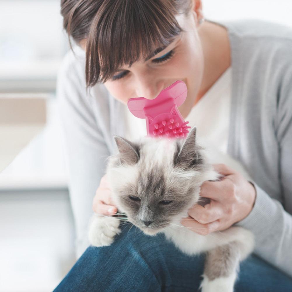 Pet Cat Massage Brush Tongue Shaped Silicone Soft ... – Grandado