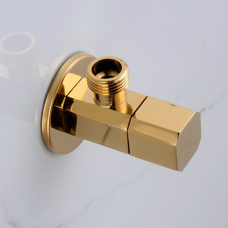 Bathroom golden FPC Gilt brass angel valve and col... – Vicedeal