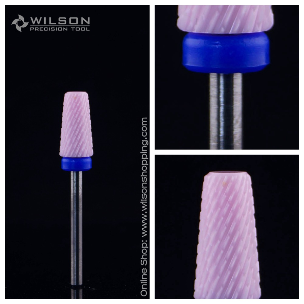 Pink Ceramic Nail Drill Bit - Large Tapered Bit - ... – Grandado