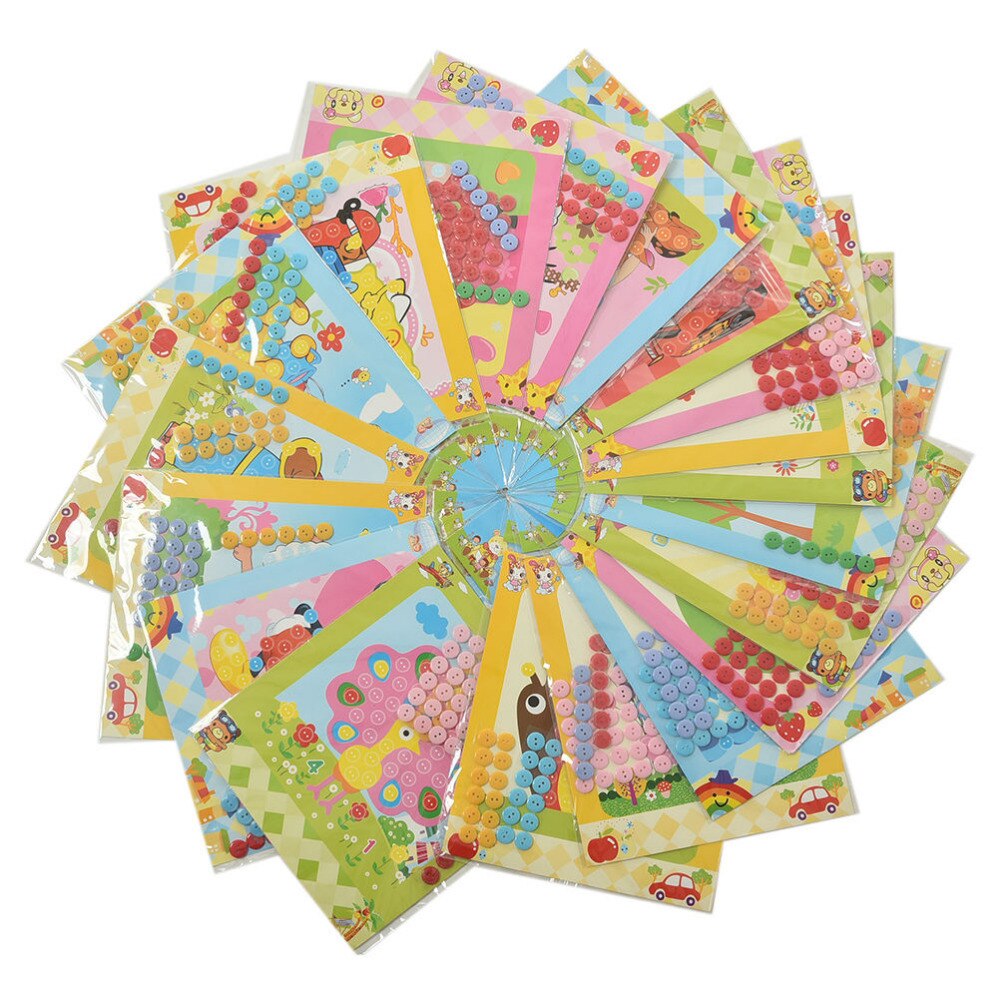 Kids Early Educational DIY Button Stickers Drawing... – Grandado