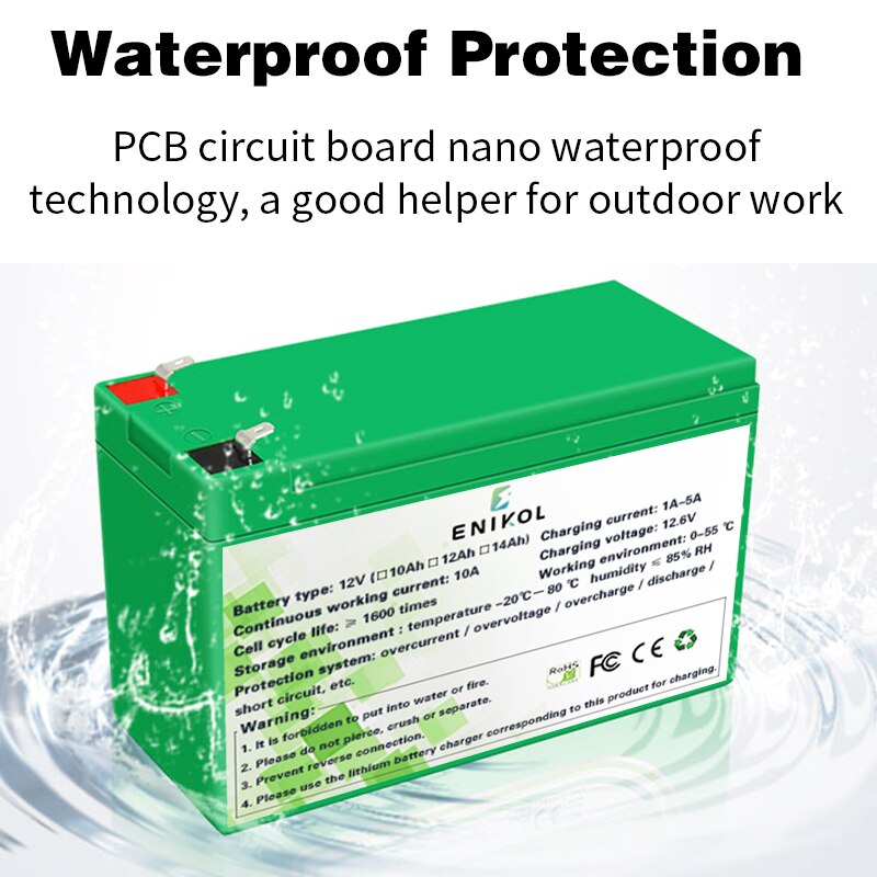 12V 12Ah Lifepo4 Lithium Ijzer Fosfaat Accu Ingebo... – Vicedeal