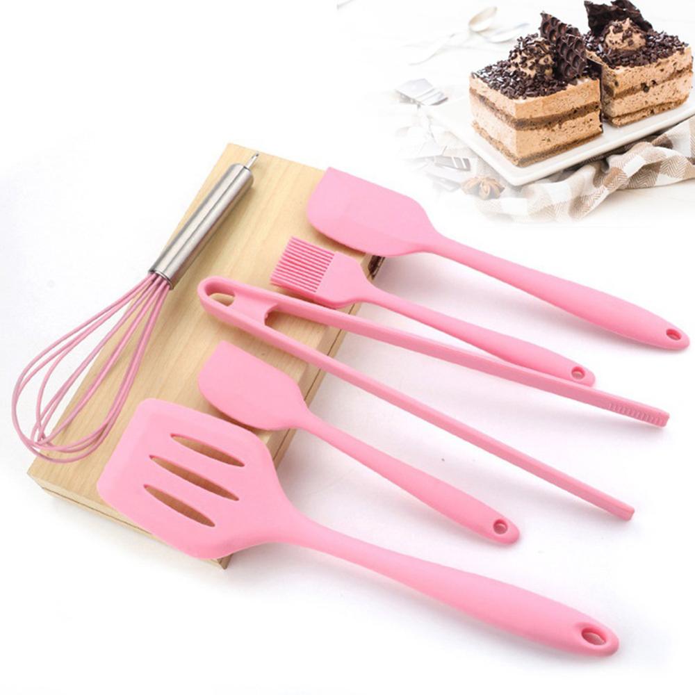 6 Stks/set Roze Of Rood Siliconen Koken Tool Sets ... – Grandado