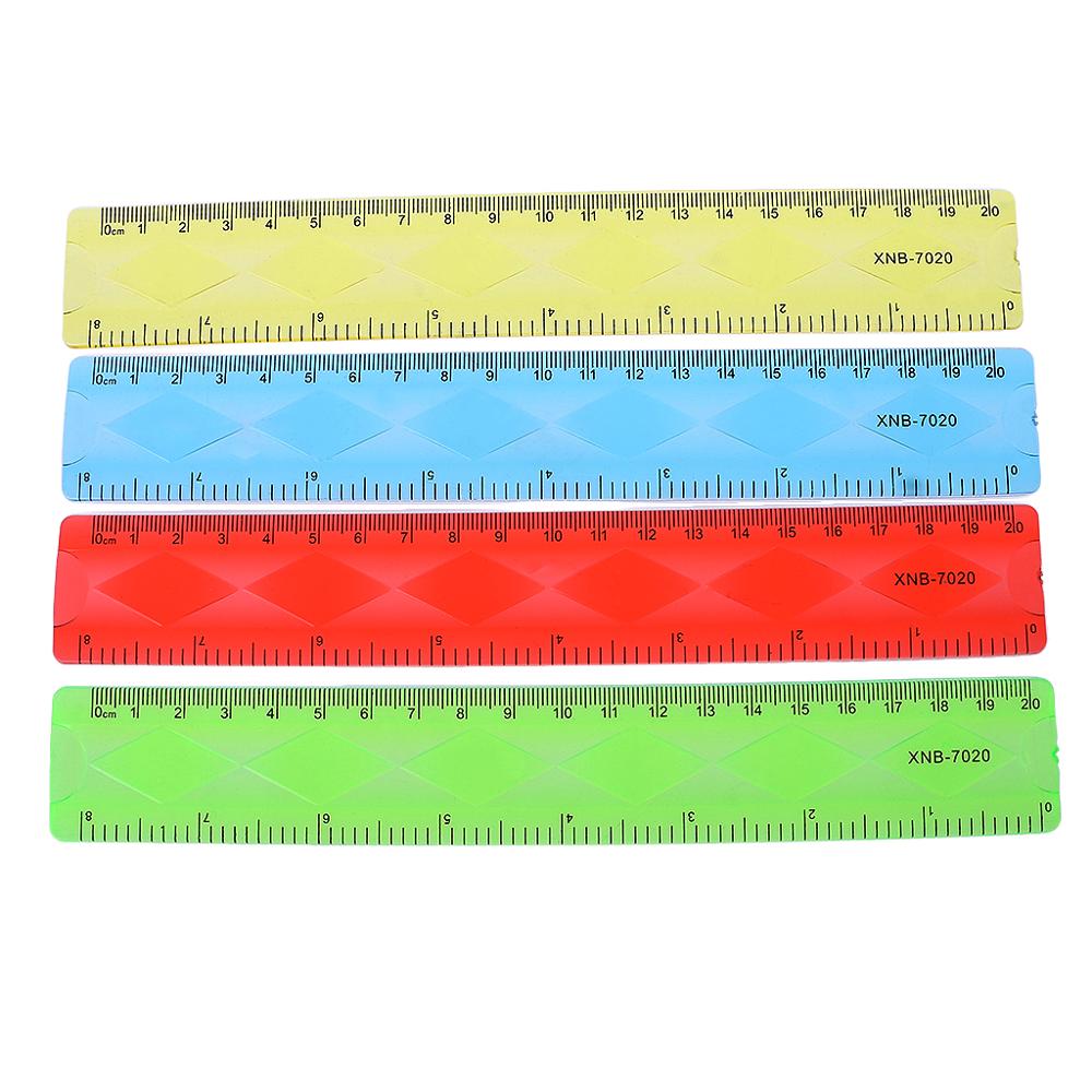 1PC Soft 20cm Ruler Multicolour Flexible Stationer... – Grandado