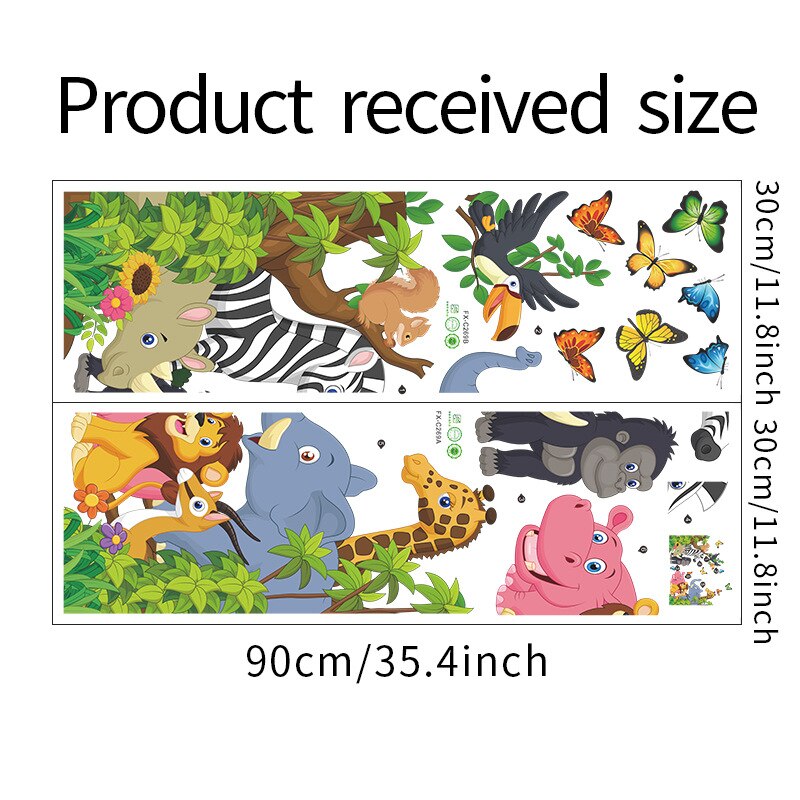 Forest Wild Animal Safari Party Bedroom Kitchen Zo... – Grandado