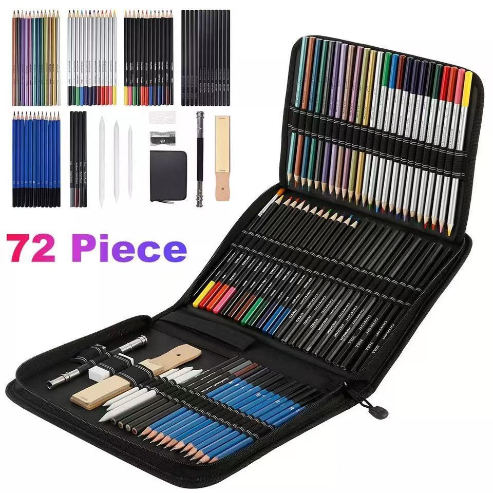 72 Pack Drawing Sketching Art Supplies Set Artist ... – Grandado
