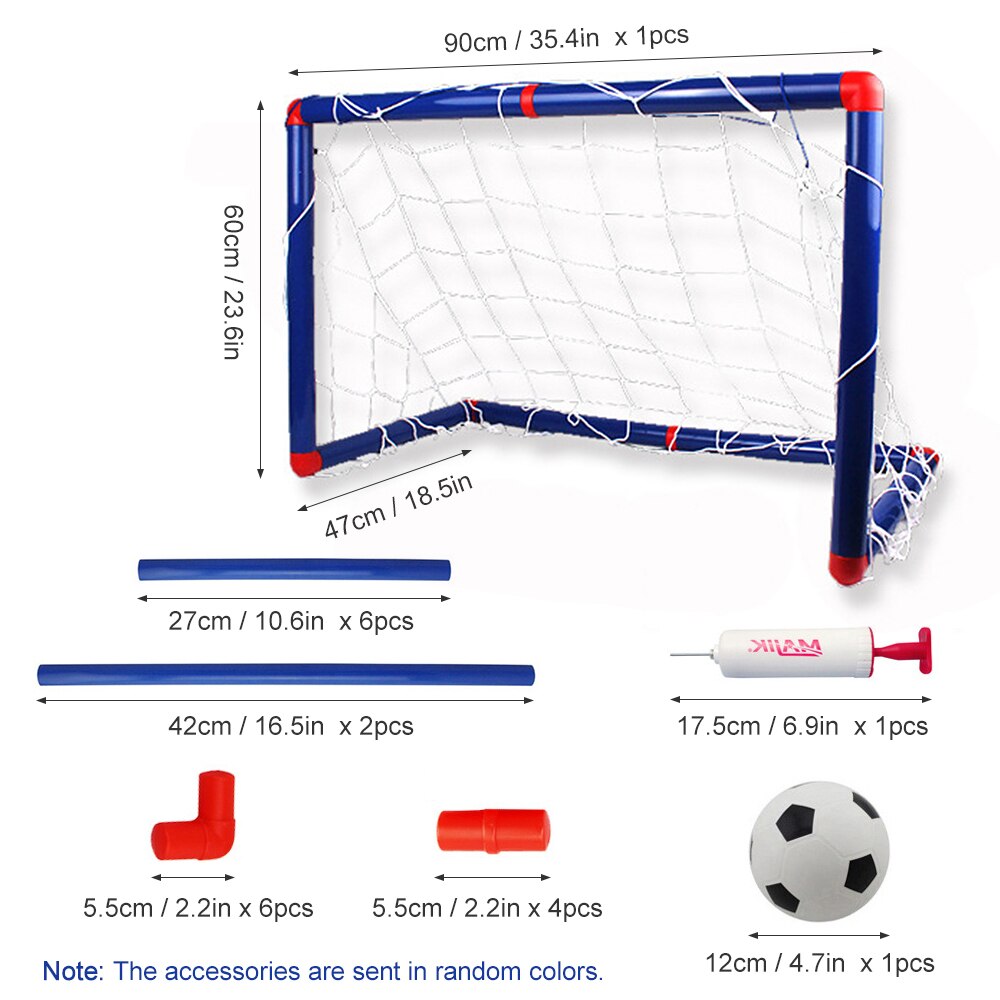 Kids Soccer Goal Set with Net Ball and Pump for In... – Grandado