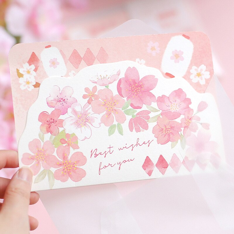 Sakura Time Series Greeting card Paper Envelopes M... – Grandado