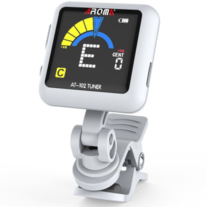 Aroma At-102 Rechargeable Clip-On Guitar Tuner Col... – Grandado