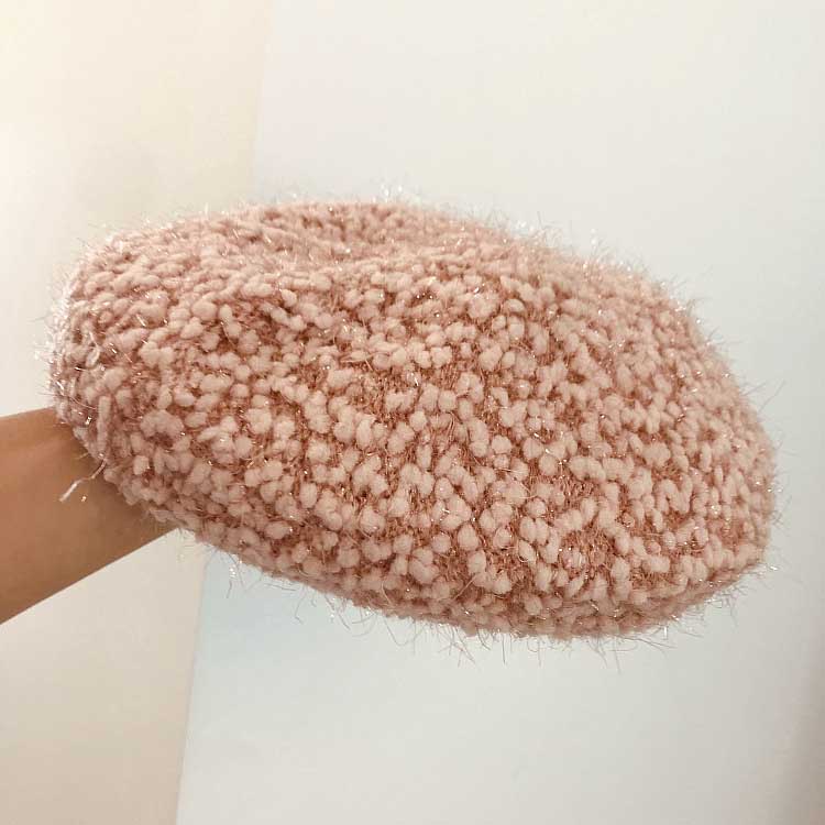 Fibonaccin naisten baskeri neulottu hopeinen kirka... – Vicedeal