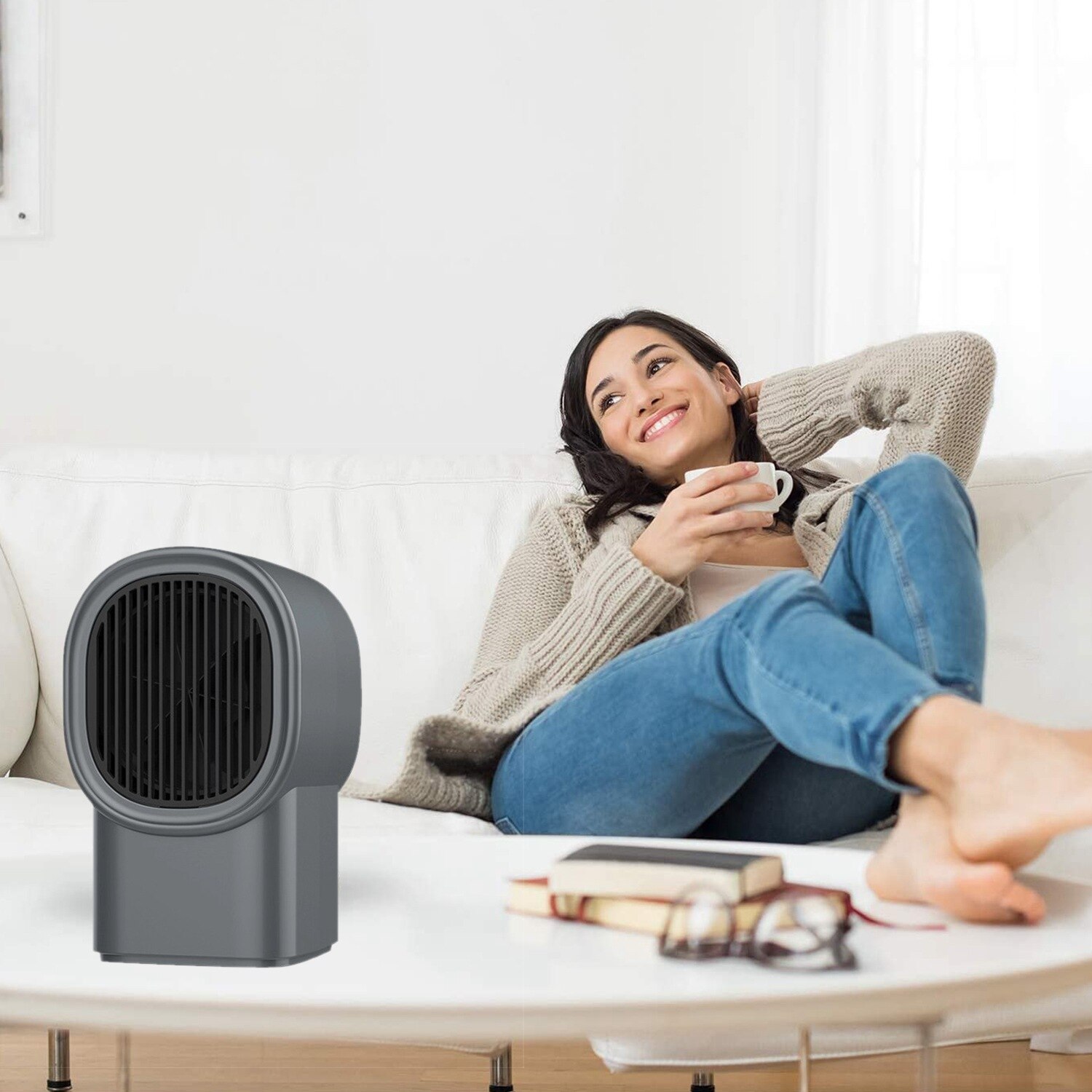 Small Heater Cooler and Heater Stylish Desktop Hea... – Grandado