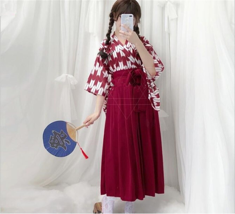 Girls Japanese Style Retro Kimono Floral Long Slee... – Grandado
