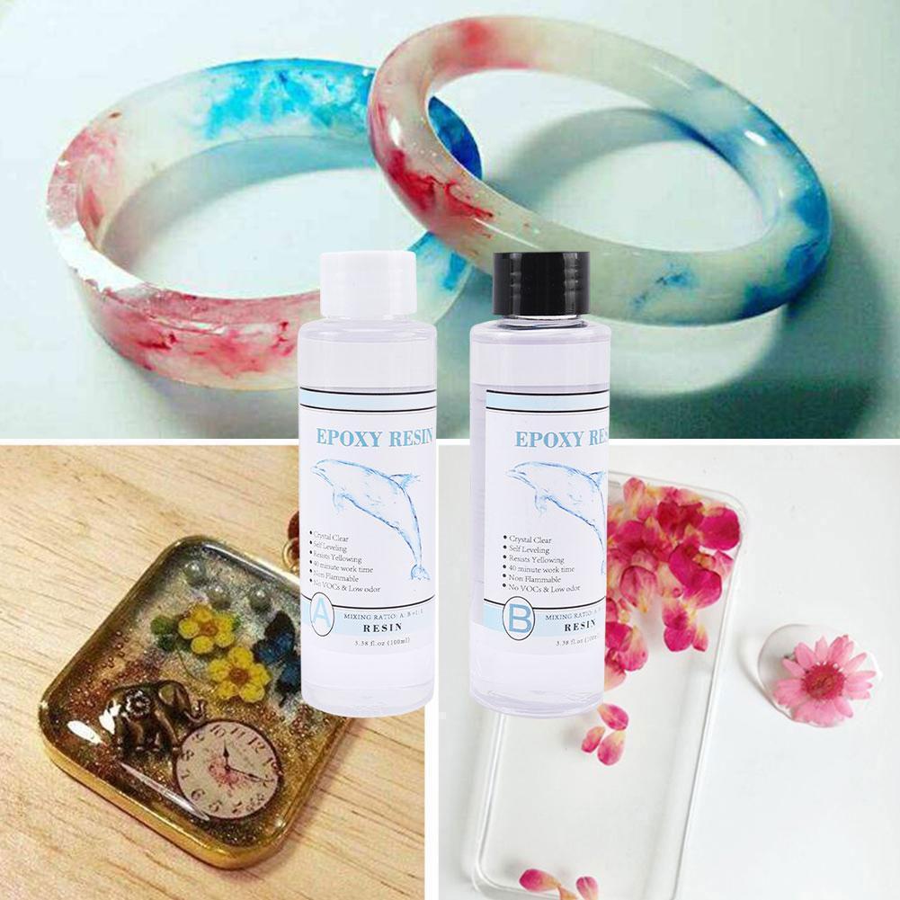 Epoxy Resin Kit Crystal Clear Hardener Kit Easy Mi... – Grandado
