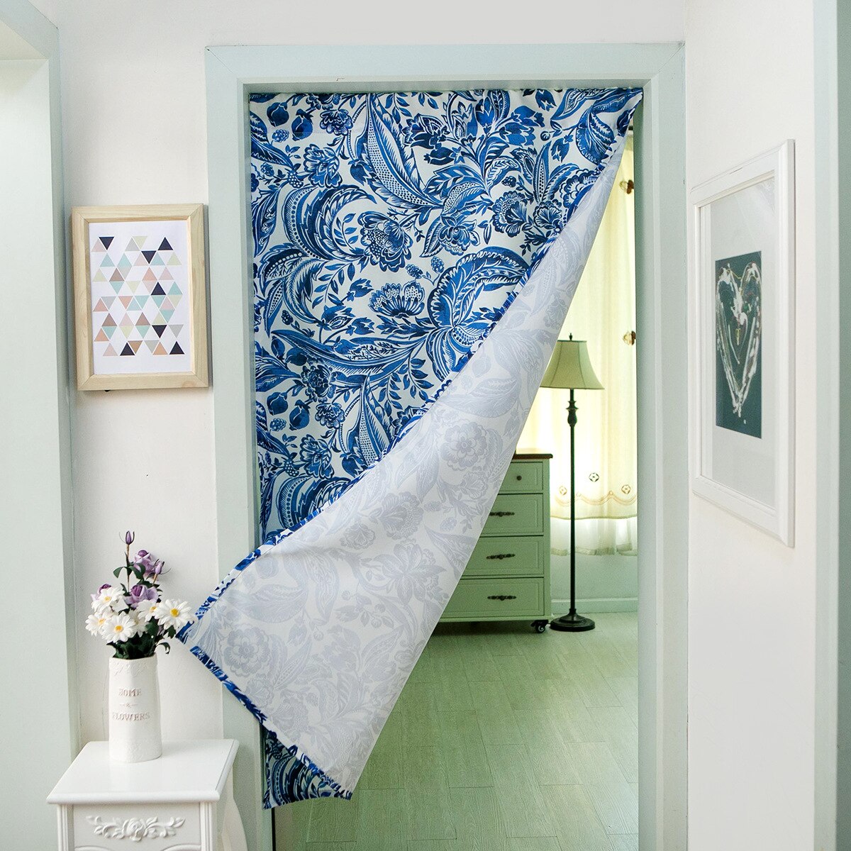 Doek Gordijn Partitie Gordijn Slaapkamer Badkamer ... – Vicedeal