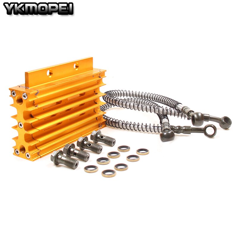 CNC Motorcycle Oil Cooler Kit Radiator Cooling For... – Grandado