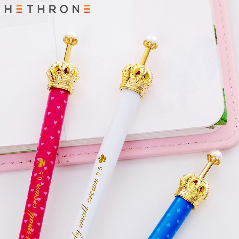Hethrone 3pcs Cute princess crown automatic pencil... – Grandado