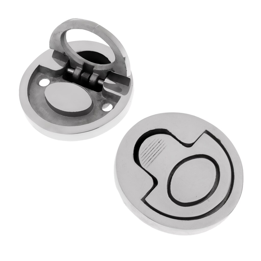 2 Stuks 316 Rvs Ronde Flush Ring Trekt Verzonken H... – Vicedeal