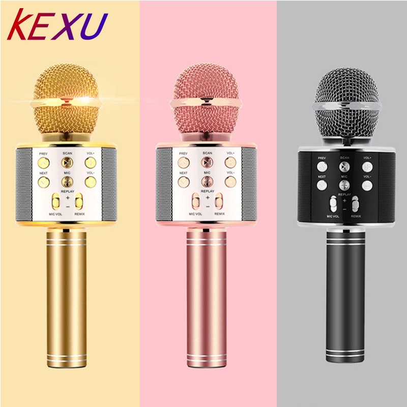 KEXU WS858 wireless microphone condenser karaoke m... – Grandado