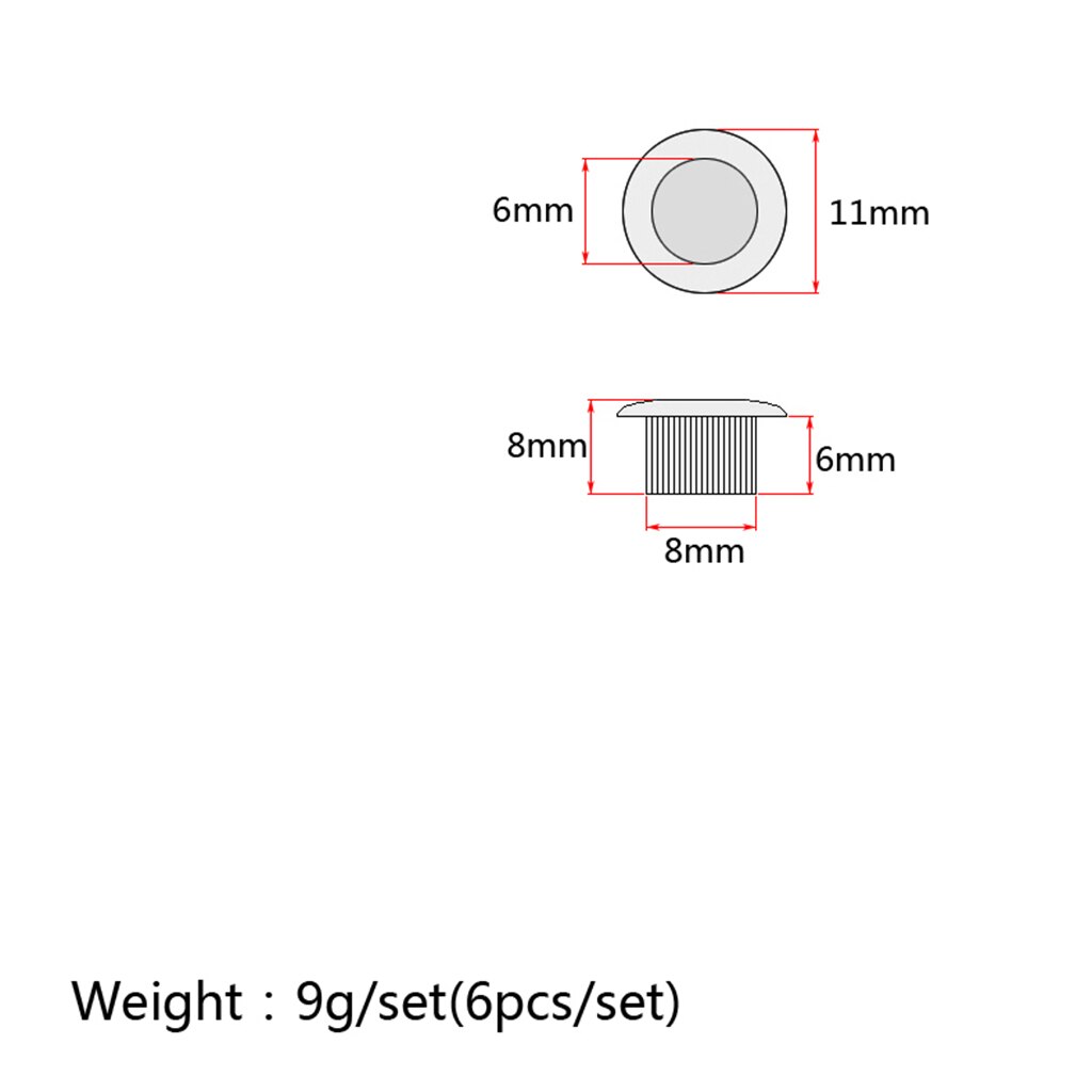6x Metal Guitar Machine Head Tuning Peg Bushings F... – Vicedeal