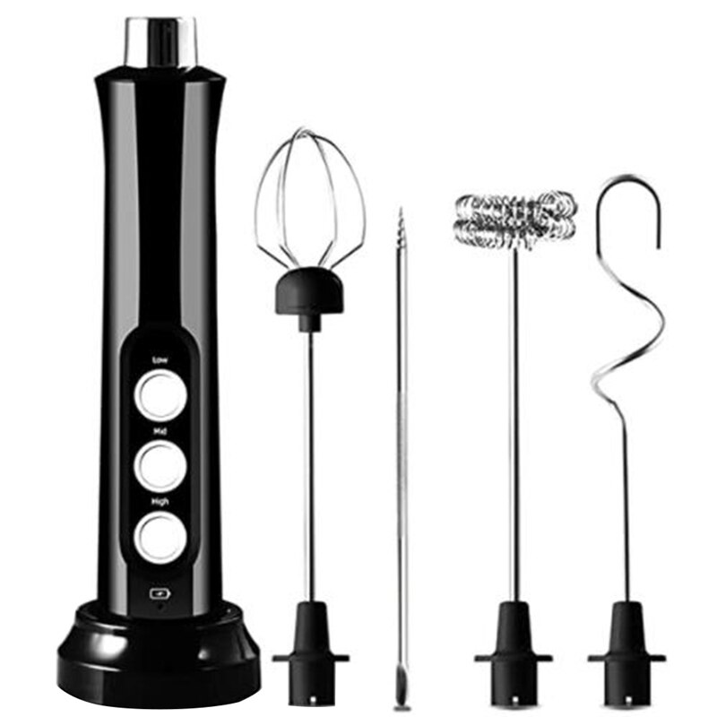 Usb Oplaadbare Melkopschuimer Handheld Elektrische... – Grandado