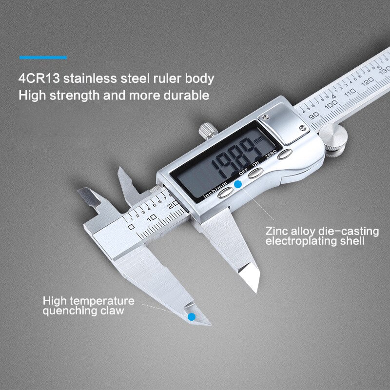 0-300mm High Precision Digital LCD Stainless Steel... – Grandado