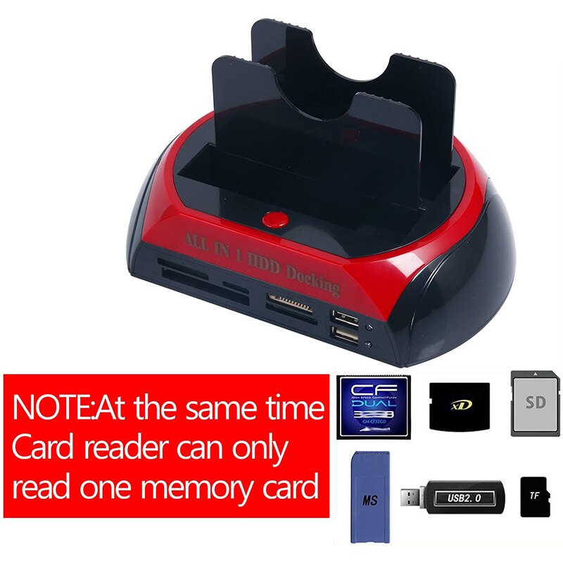 2.5'' 3.5'' HDD Docking Dual Slots USB 2.0 IDE SAT... – Grandado