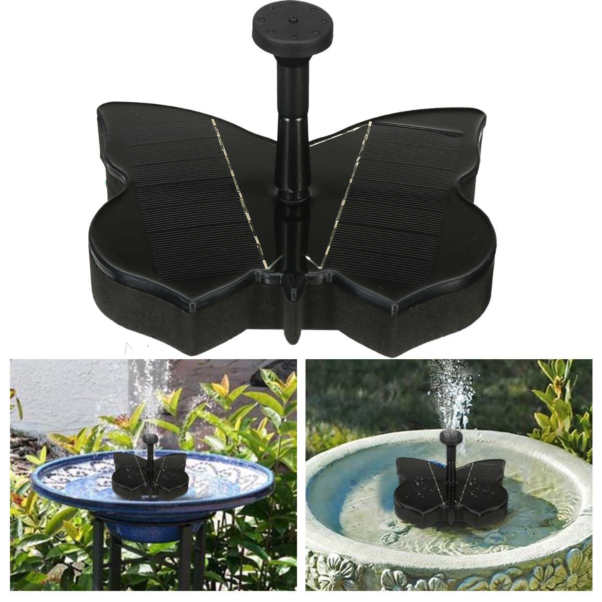Floating Solar Fountain Solar Panel Powered Founta... – Grandado