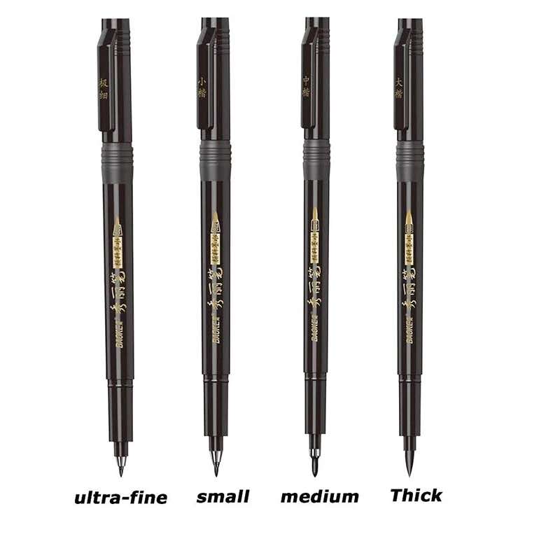 4 Sizes Nibs Calligraphy Pen Brush Lettering Pens ... – Vicedeal