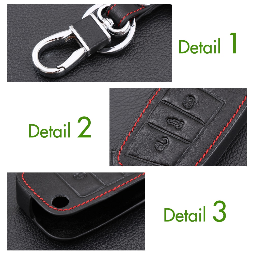 Leather Key Case Key Cover For Volkswagen VW Golf ... – Grandado