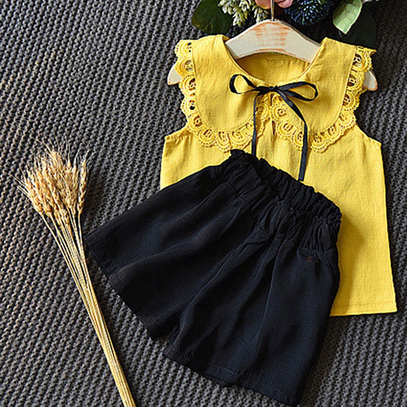 hinfaesn Girls Clothes Sets Summer Sweet Sleeveles... – Grandado