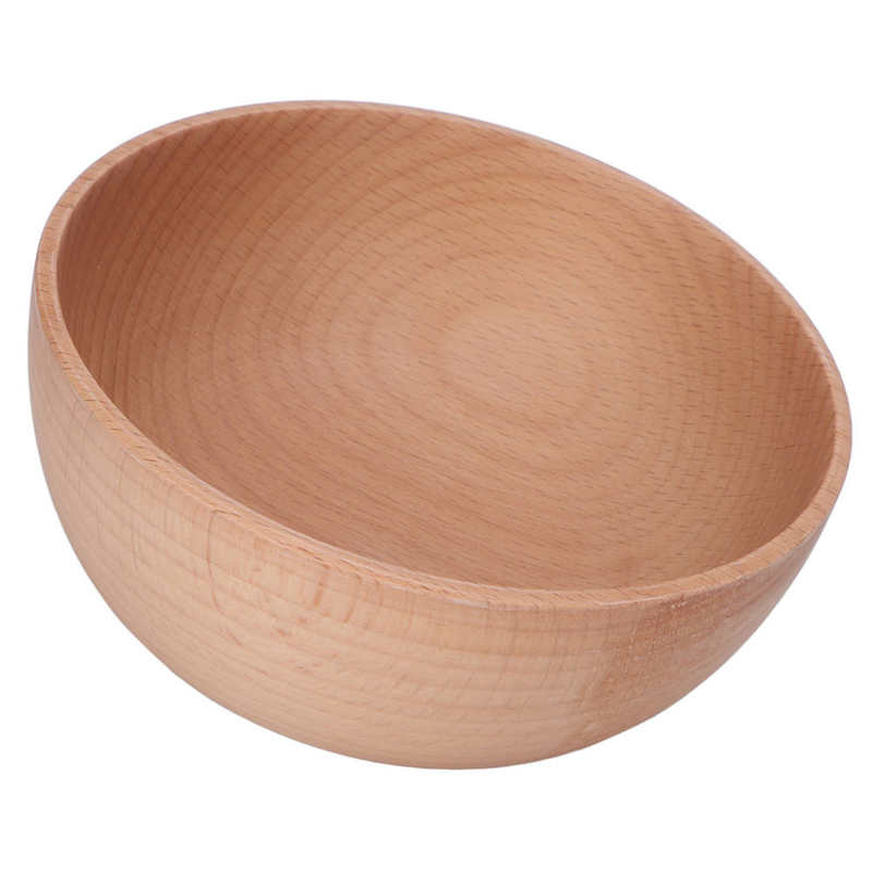Round Wooden Bowl Ligneous Crafts Serving Bowl Env... – Grandado