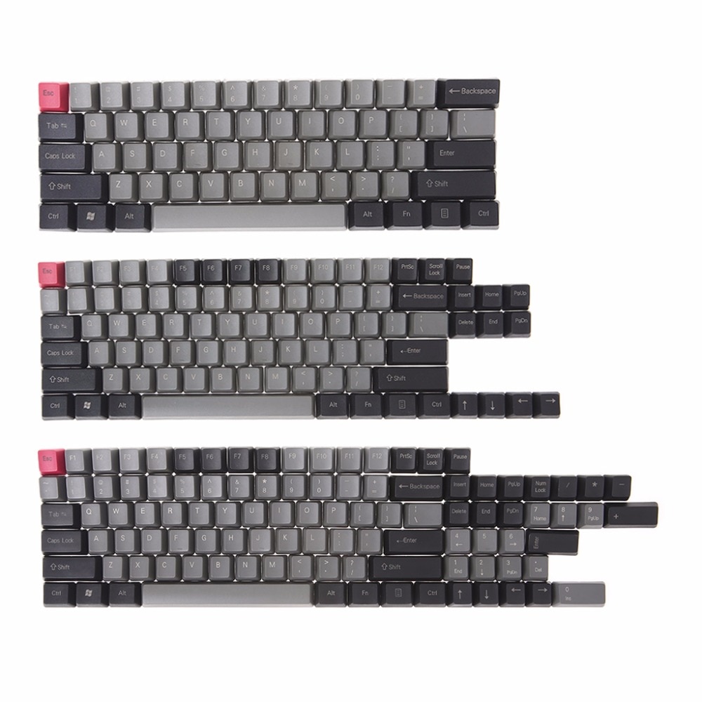 Black Gray Mixed Dolch Thick PBT 104/87/61 Keycaps... – Vicedeal