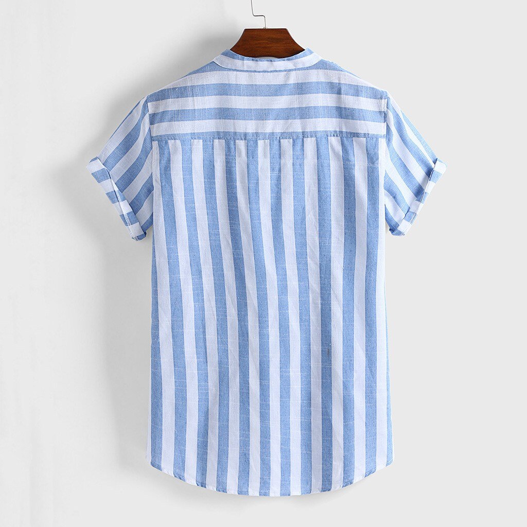 Hawaii heren overhemd blouse gestreept henry colla... – Vicedeal