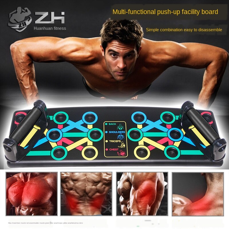 Push Up Board with Instruction Print Body Building... – Grandado