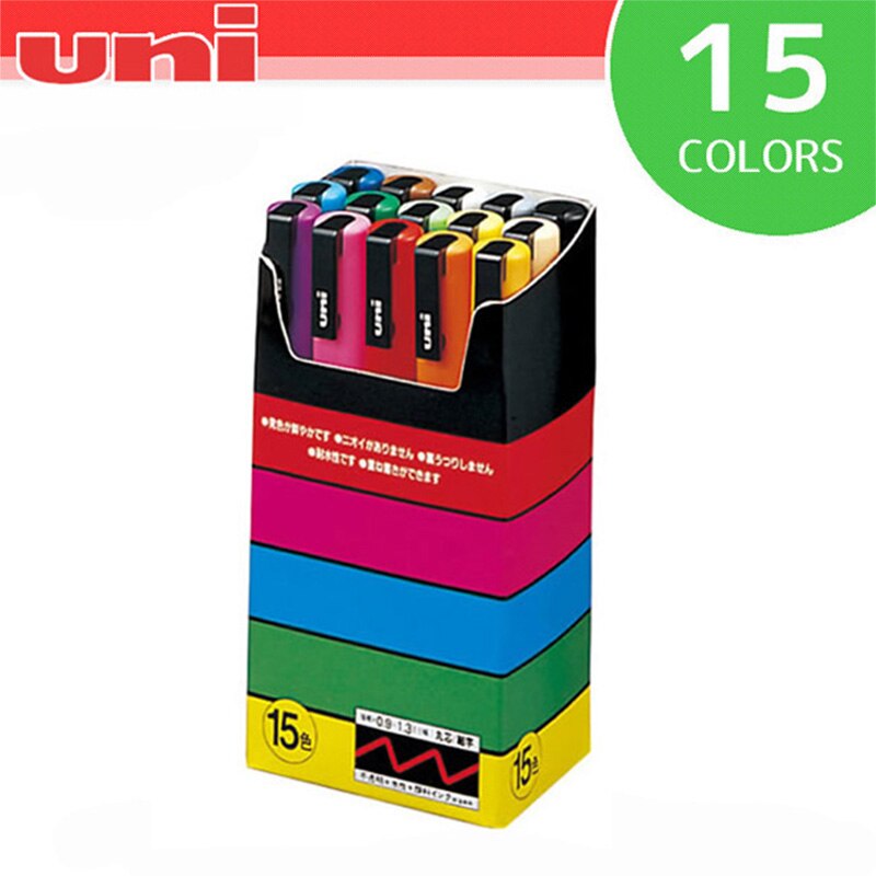 15 colors / set of Uni Posca PC-3M paint marker ad... – Grandado