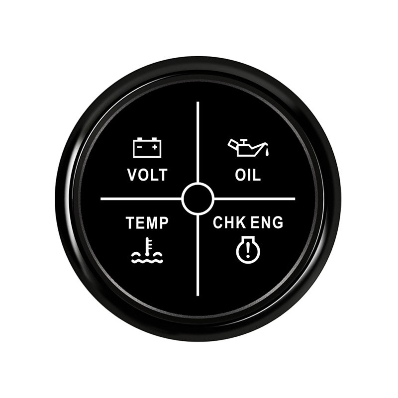 52 mm LED Alarm Oil Pressure Gauge Meter Water Tem... – Vicedeal