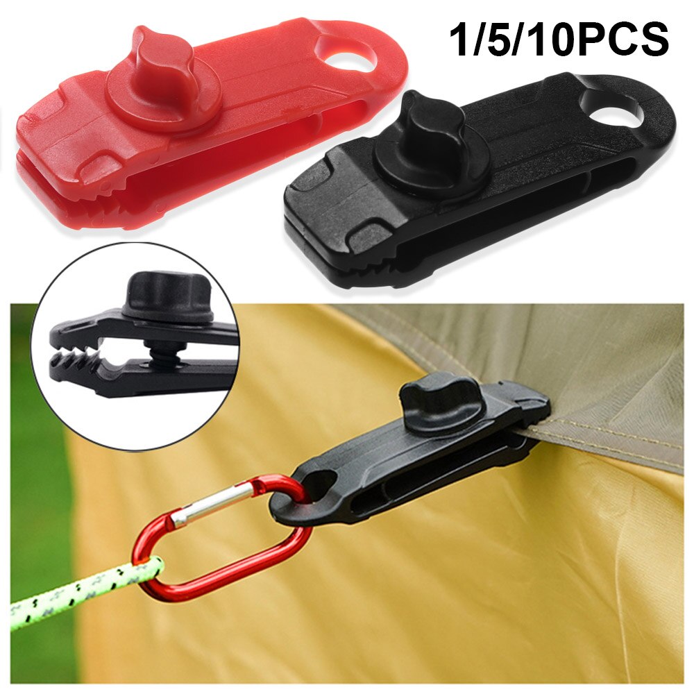 1/5Pcs Reusable Windproof Tent Clip Tarpaulin Clip... – Grandado