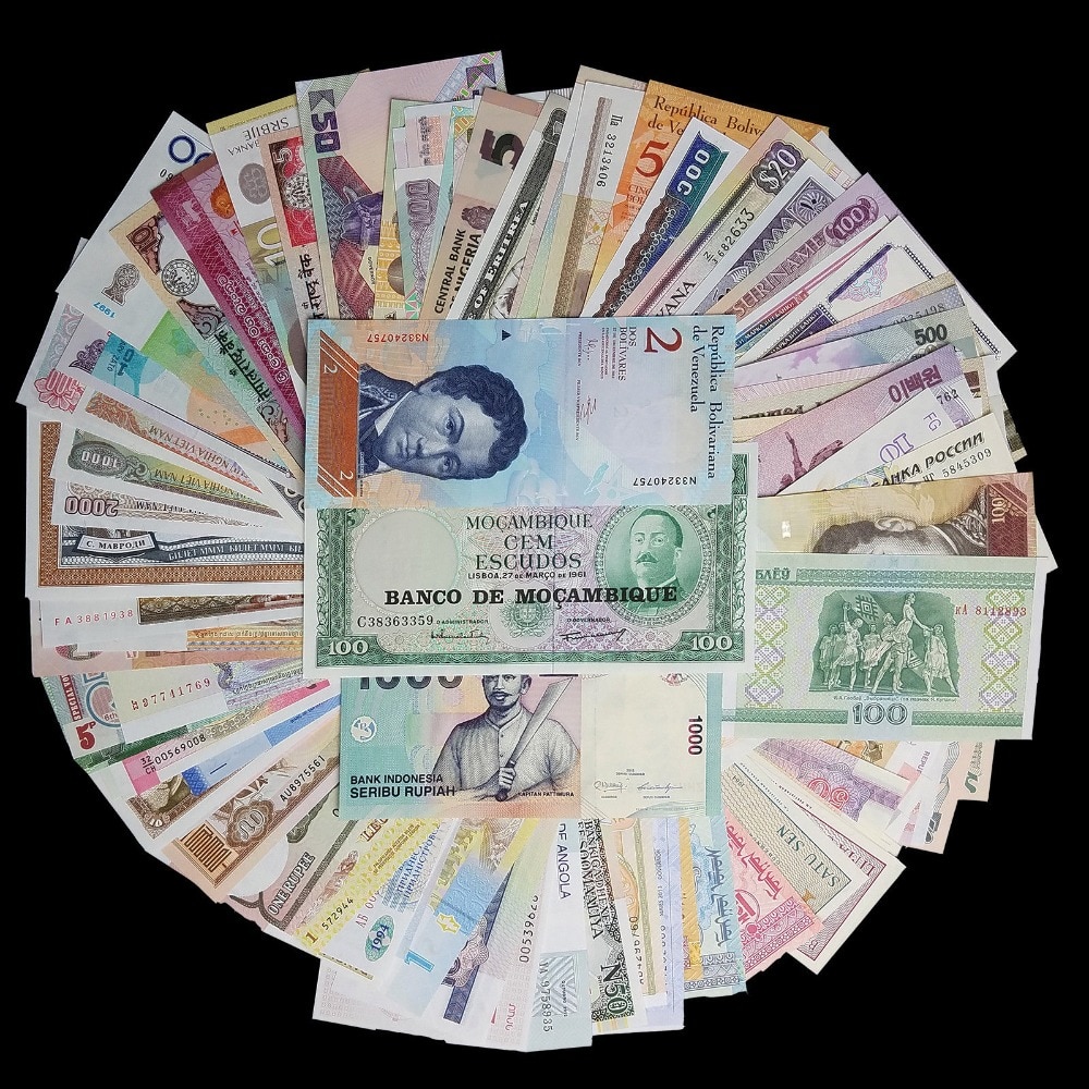 Lot 100 PCS Different World Paper Notes From 50 Fo... – Grandado