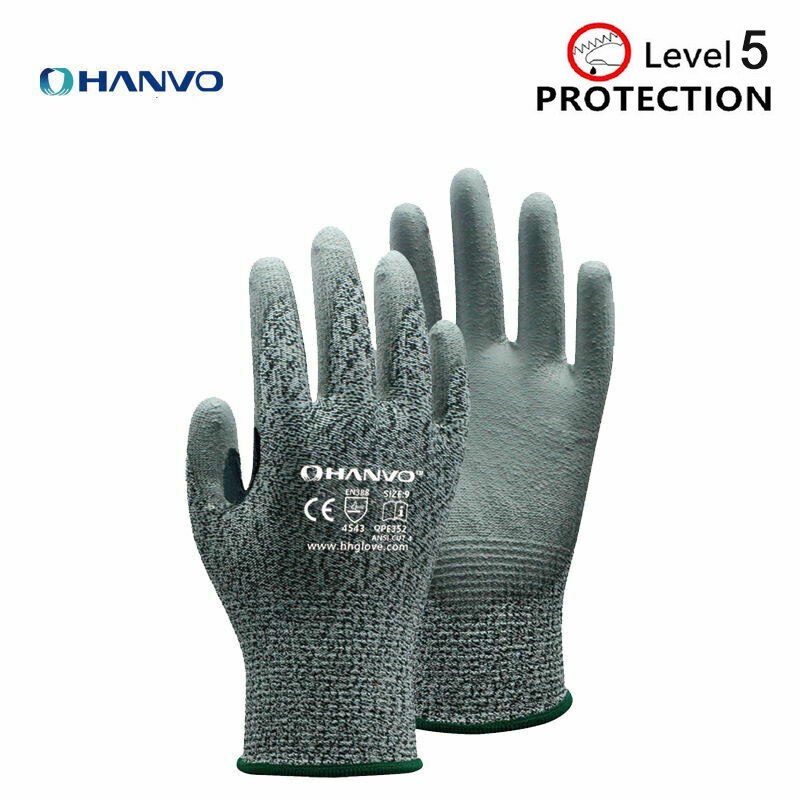 Guantes de trabajo resistentes a Cortes, protecció... – Grandado
