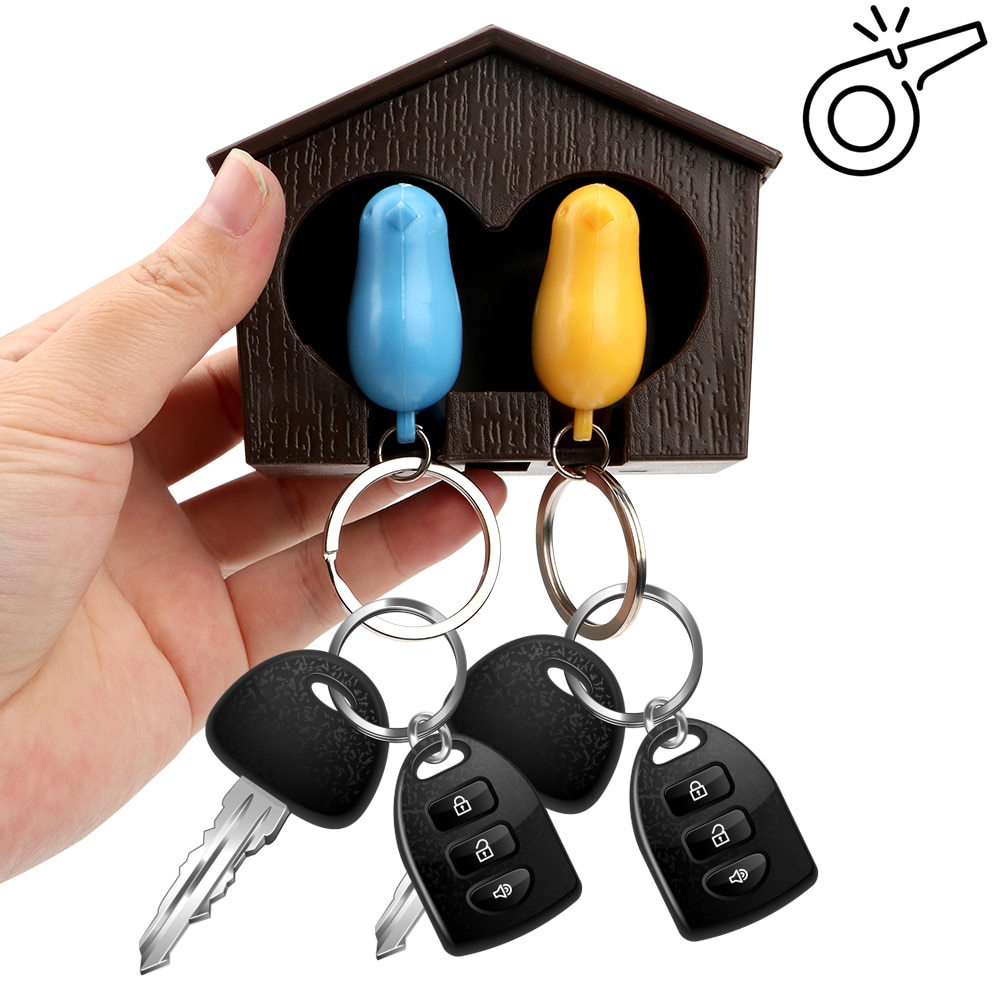 Key Organizer Double Bird Nest Sparrow House Wall ... – Grandado
