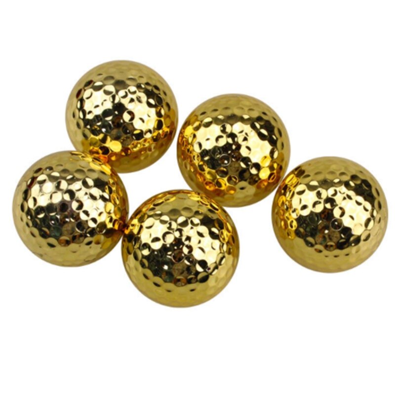 -6PCS Two Layer Golden Golf Balls Golf Practice Ba... – Grandado