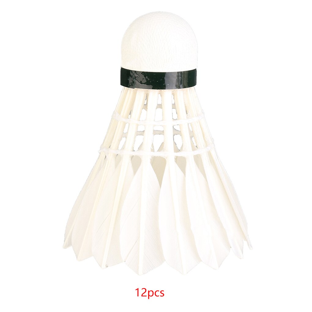 12pcs Training Feather Shuttlecocks Badminton Ball... – Grandado