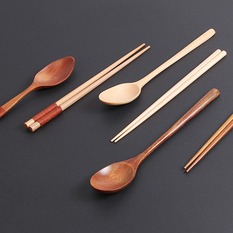 Wood Spoon Japanese Kitchenware Metal Chopsticks S... – Grandado