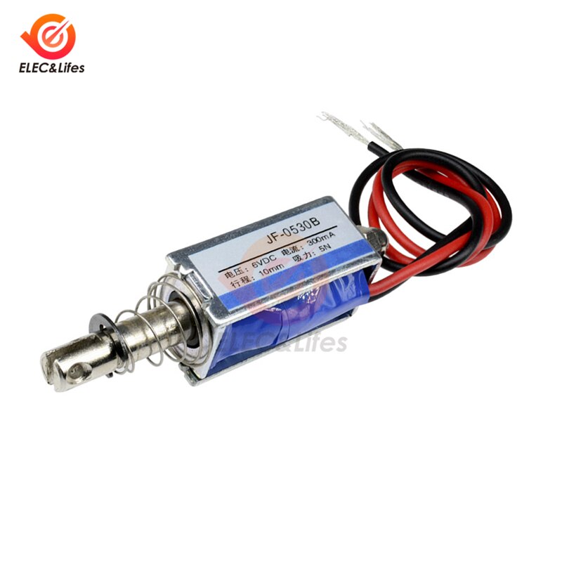 JF-0530B DC 6V 12V 24V Push Pull Type Linear Solen... – Grandado