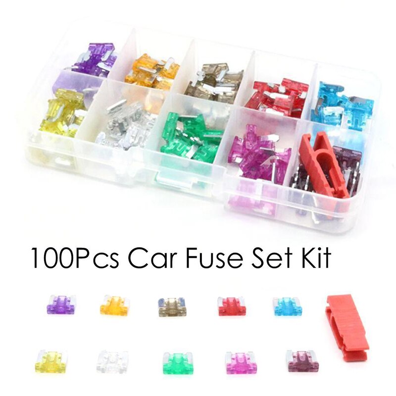 100Pcs Diverse Auto Micro Mini Blade Zekering Set ... – Vicedeal